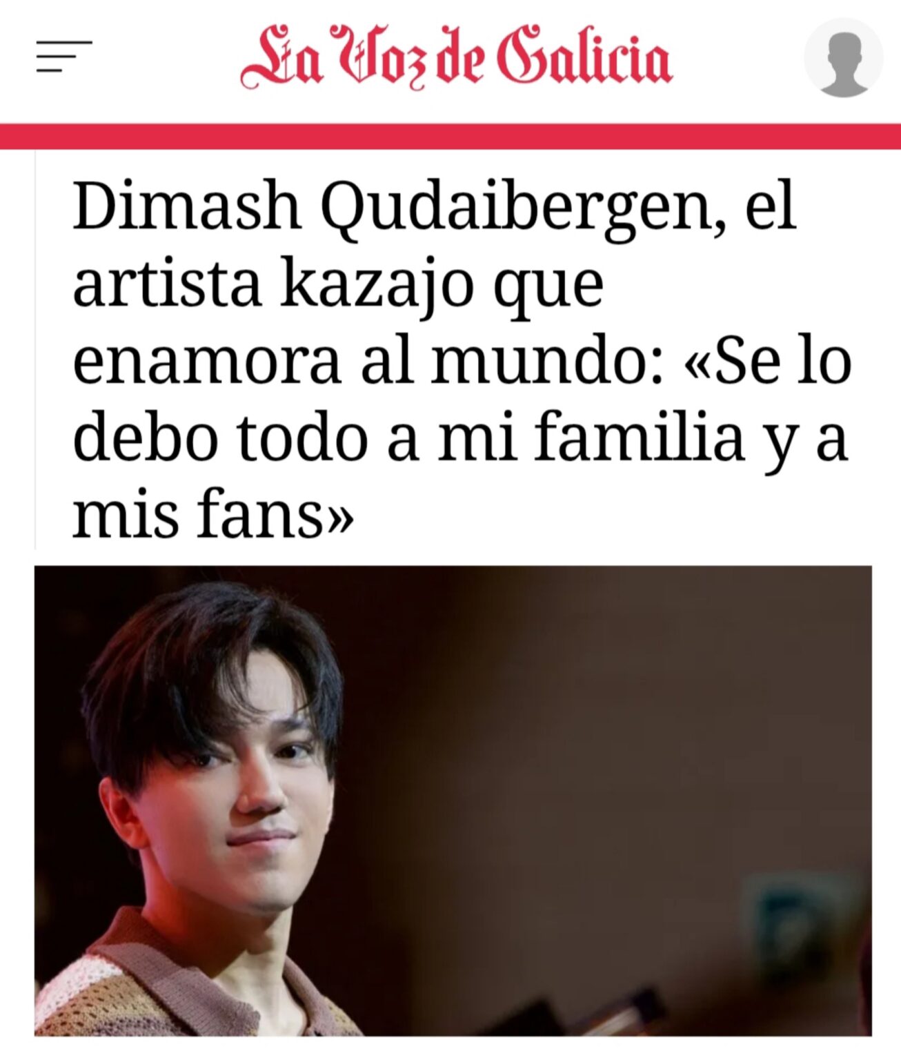 Dimash Qudaibergen Gives Interview to Spanish Newspaper La Voz de ...