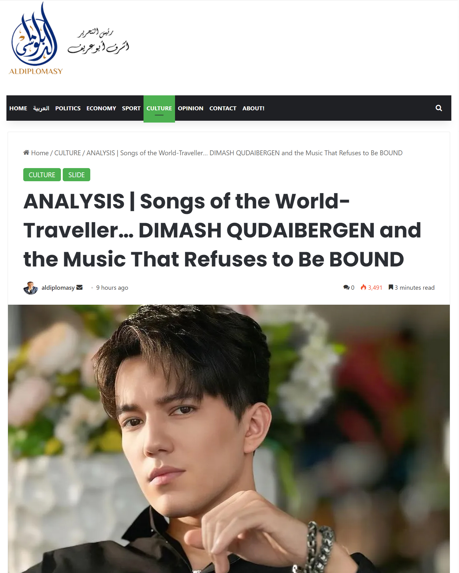 "Songs of the World-Traveler… Dimash Qudaibergen and the Music That ...
